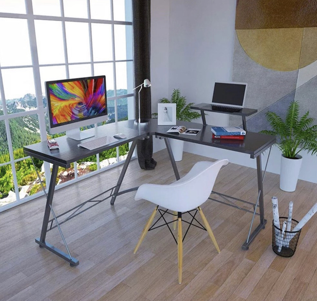 GAMEON 3 in 1 L-Shaped Slayer II XL Series Gaming Desk