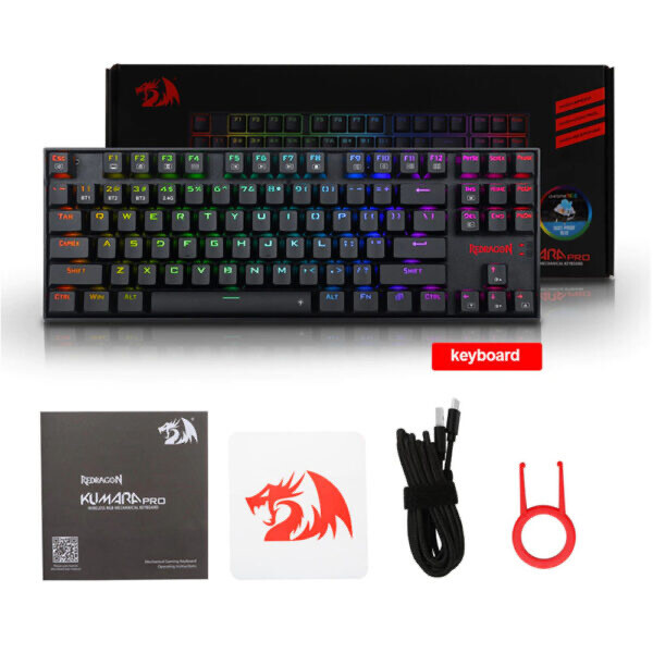 Redragon K552 Pro Wireless Mechanical Gaming Keyboard, 2.4G and ...