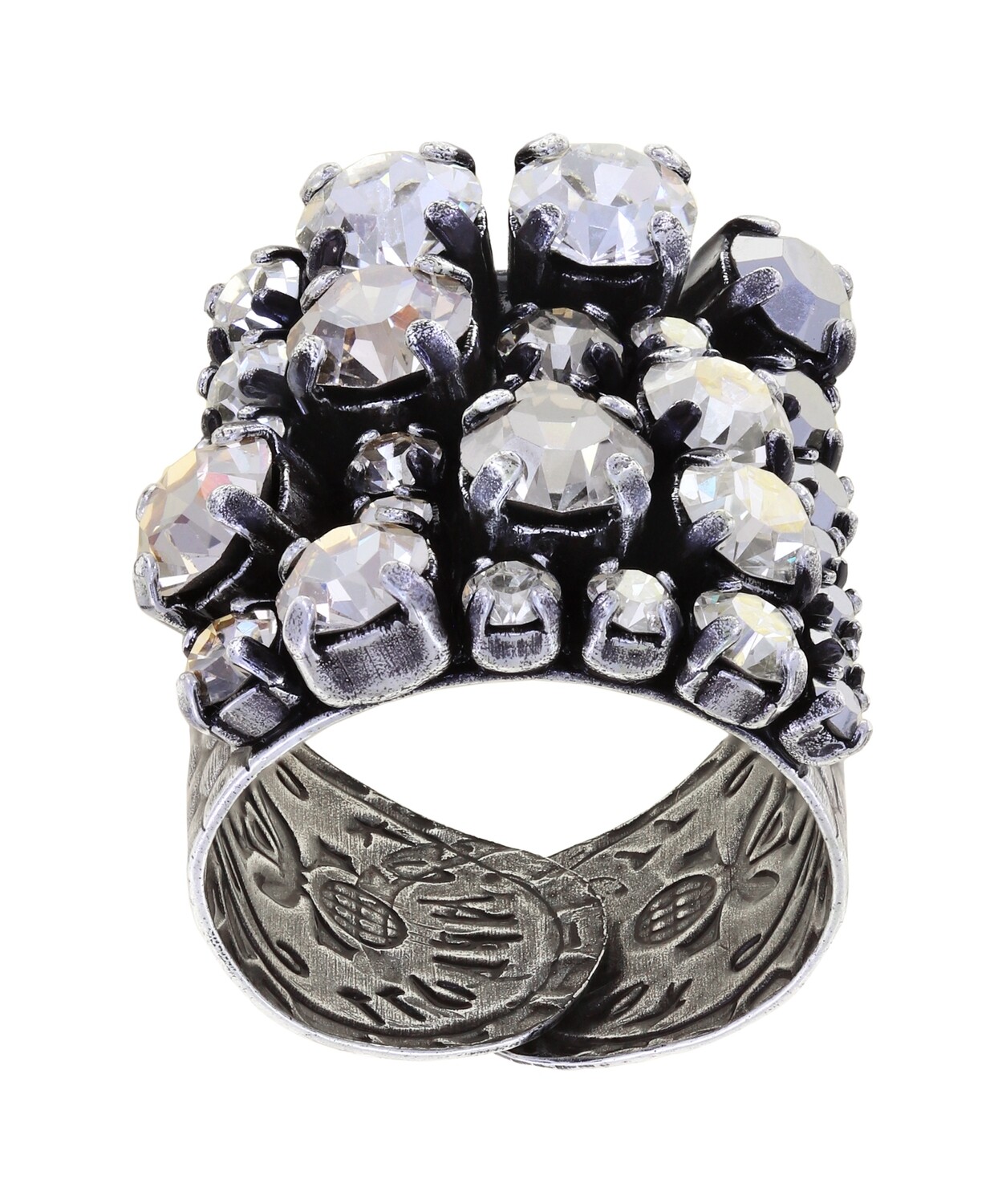 Konplott Ring "Matrix" weiß