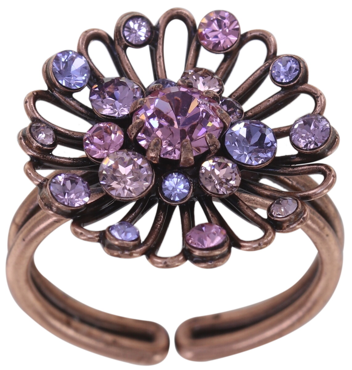 Konplott Ring XS "Distel" pink/lila