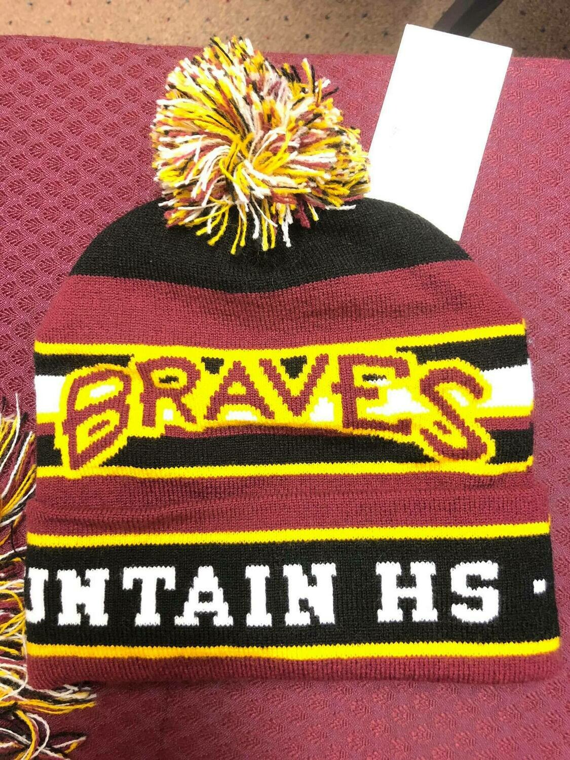 EK12 UA ELITE KNIT CAP BEANIE W/POM