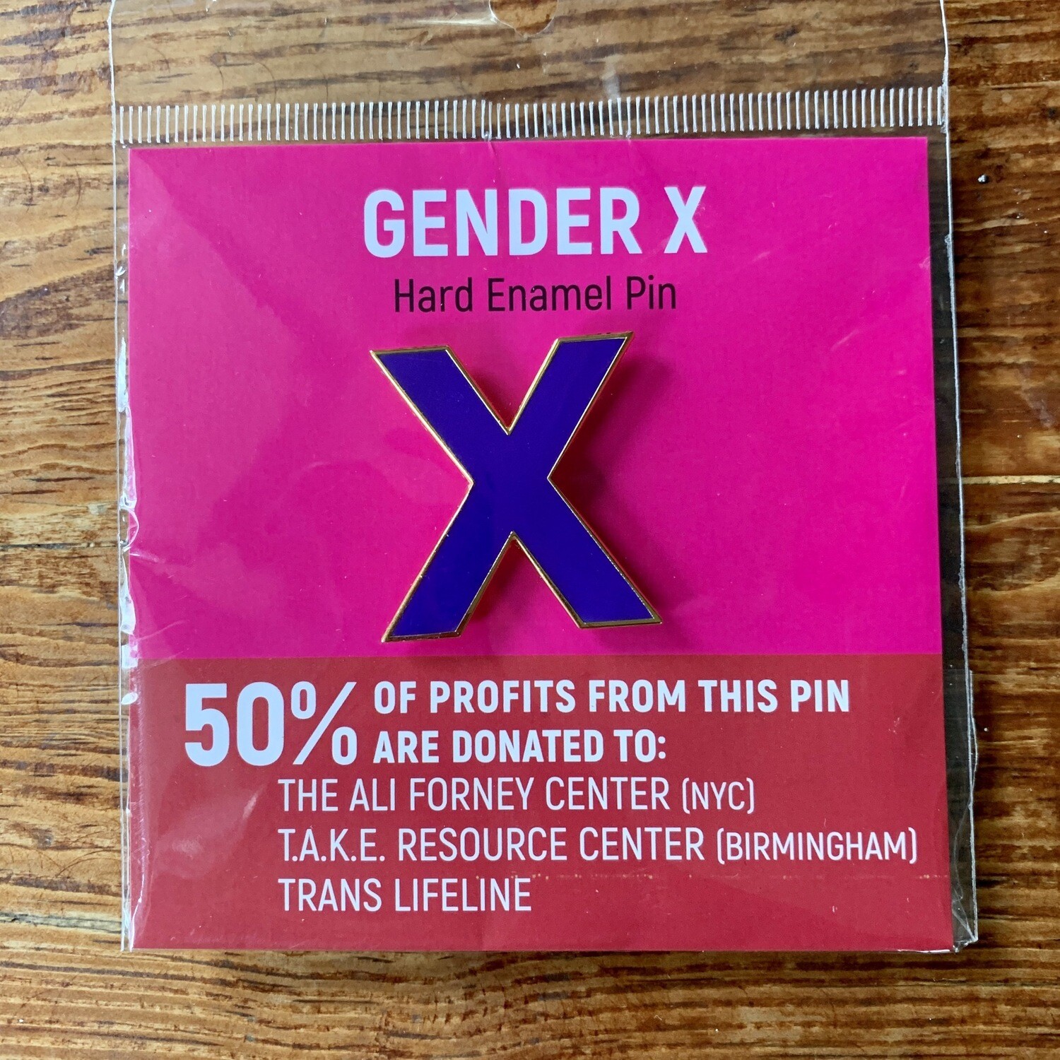 Gender X Enamel Pin