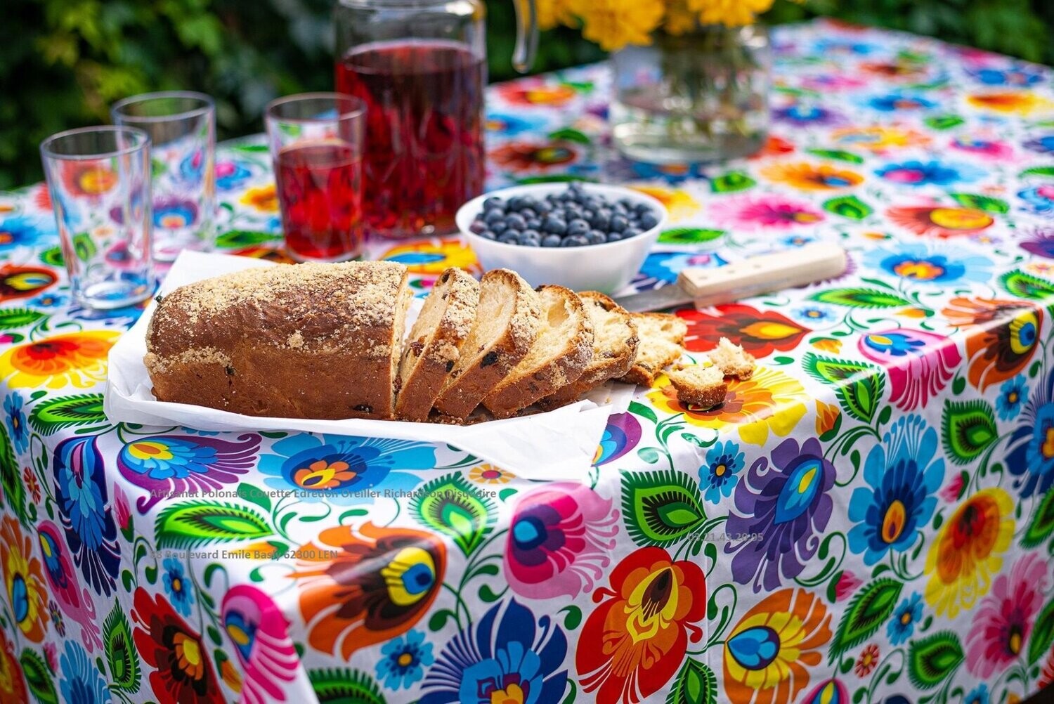 NAPPE toile cirée LOWICZ folk Polonais
