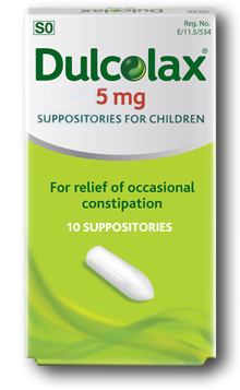 Dulcolax suppositories 5mg children 10's