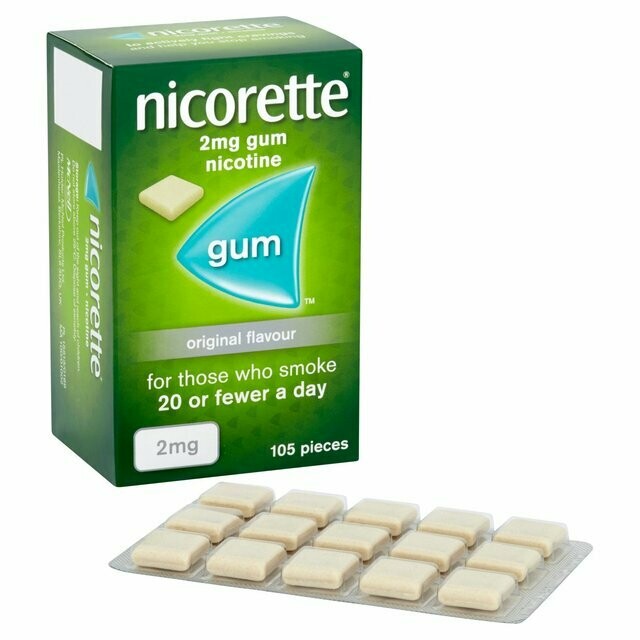 Nicorette Gum 2mg 105 pieces