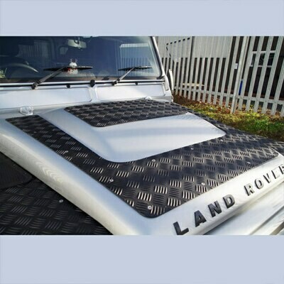 2 Piece 3mm Aluminium Chequer Plate Kit for Land Rover Defender Puma ...
