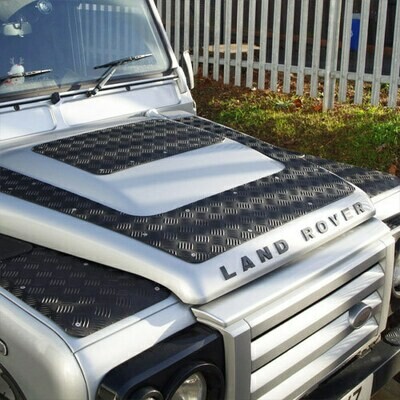 2 Piece 3mm Aluminium Chequer Plate Kit for Land Rover Defender Puma ...