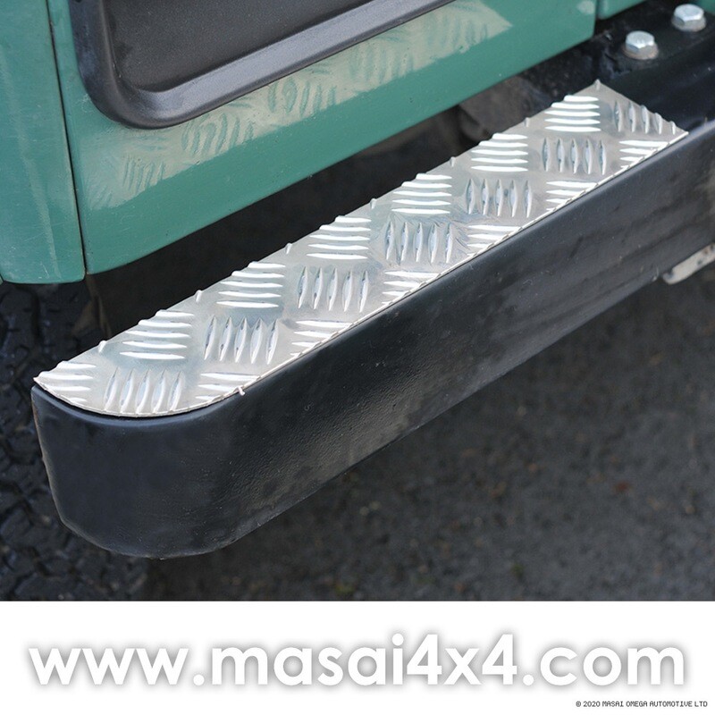 Bumper Top Chequer Plates (Aluminium Finish) for Defenders – Pair ...