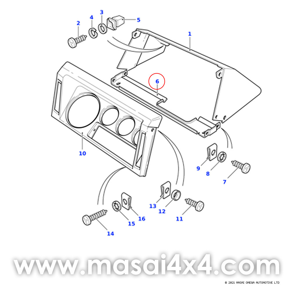 Stiffener Instrument Cowl for Land Rover Defender – Door Glass for Land ...
