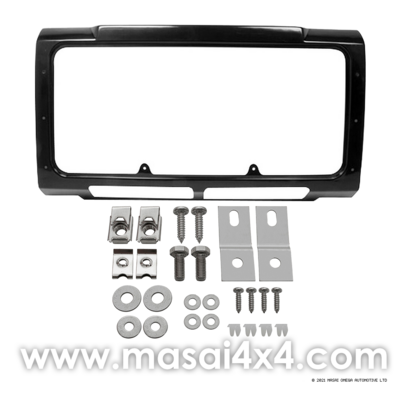 Front Panel for Grille – Defender (Air Con Models) – Black without ...