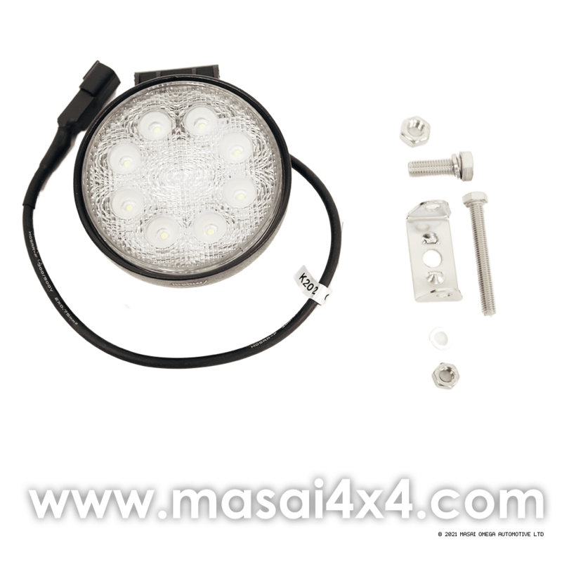18 Watts LED Work Lamp, 4″, Flood Beam – Masai Land Rover Defender ...