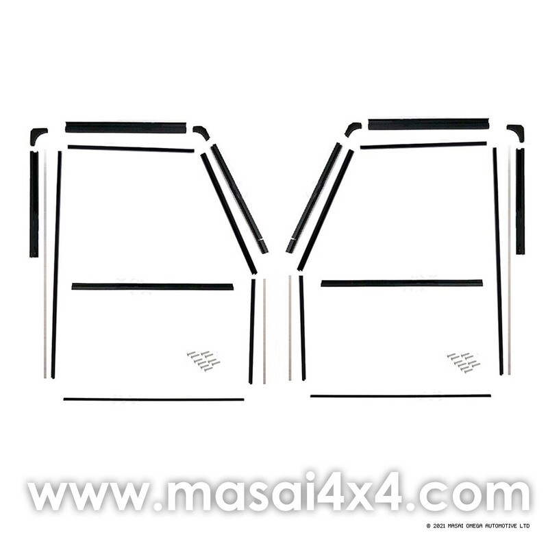 Front Door Channel and Seal Kit for Push Button Door Defenders 1983 ...