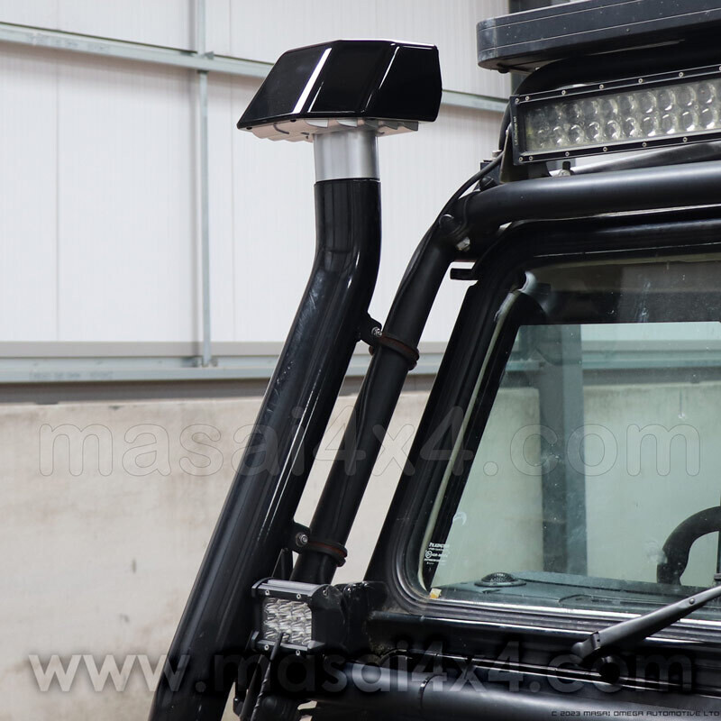 3″ Snorkel Raised Air Intake to fit a Defender with a Roll Cage ...