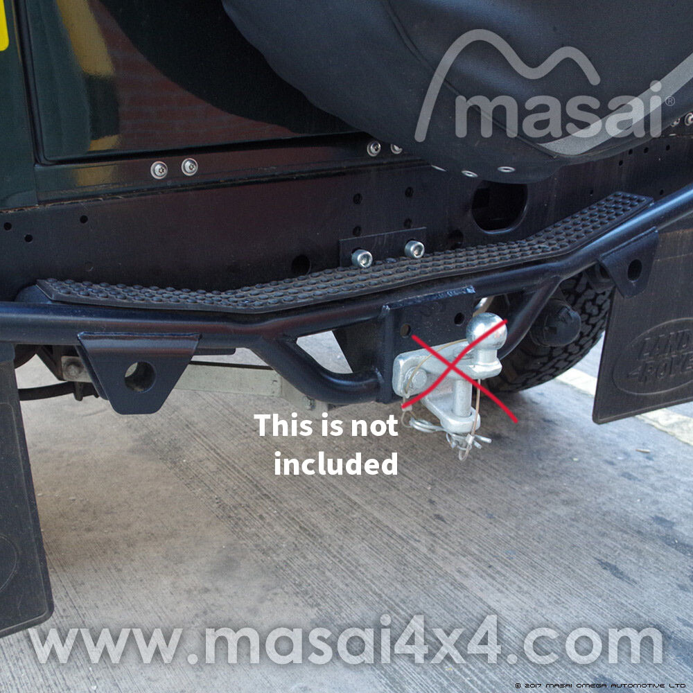 NAS Rear Step for Land Rover Defender 90/110 (UK Tow Bar/USA Tow Ball ...