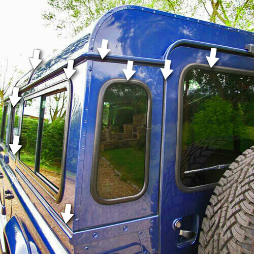Seals for Body, Doors & Windows for Land Rover Defender – Side Windows ...