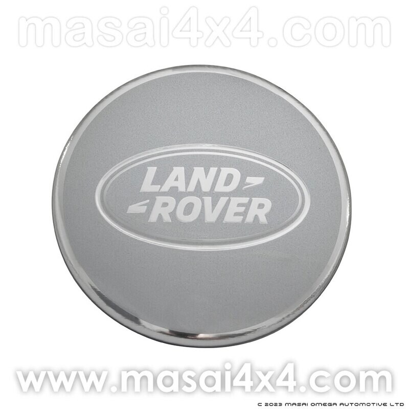 62mm Genuine Land Rover Wheel Centre Caps – Silver with Land Rover logo ...