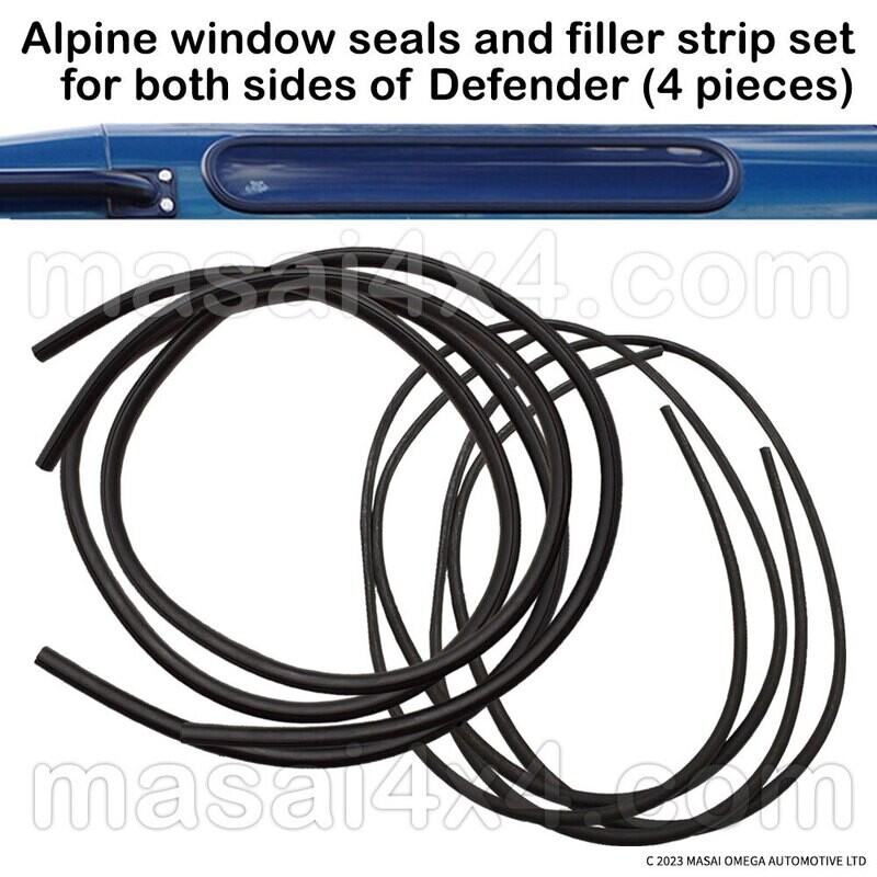 Alpine Window Seals and Filler set for Land Rover Defender pair – Masai ...