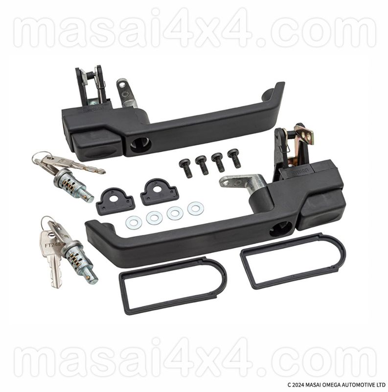 Door Handle Repair Kit (2 x Handles, 2 x Locks & Keys) – Defender 1987 ...