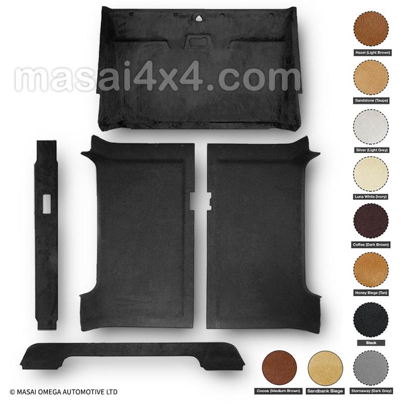 Headlining / Roof Lining Kit for Land Rover Defender 90 (5pc Kit ...