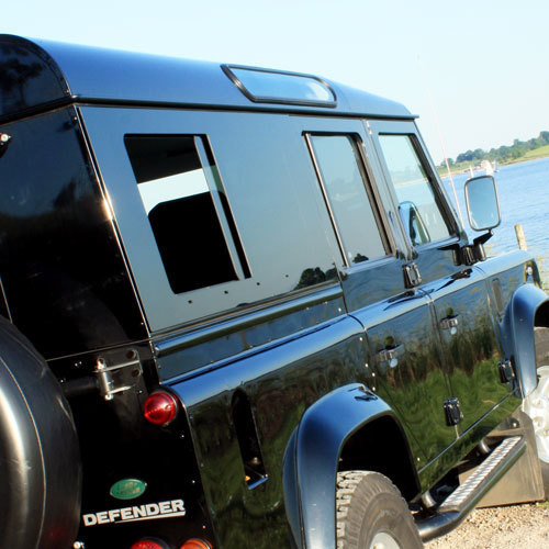 Sliding Masai Panoramic Tinted Side Windows for Land Rover Defender 110 ...