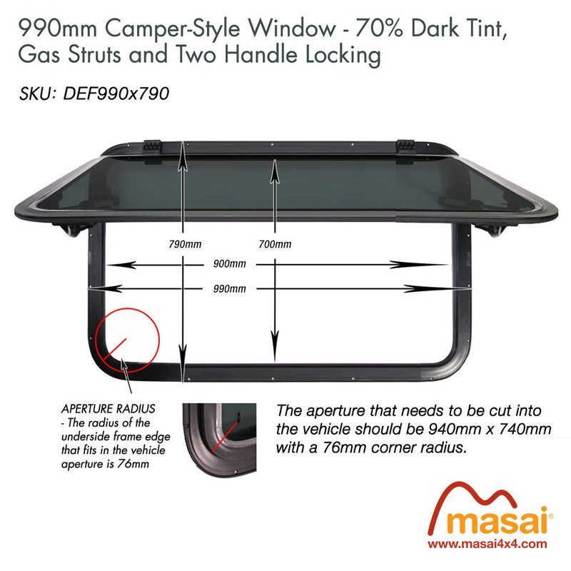 Sunroof – 990 x 790mm – DARK tint – Headlinings / Roof Linings for ...