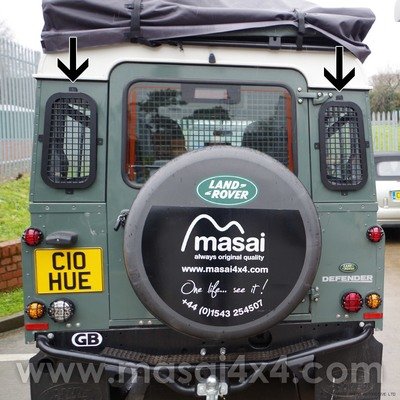 Quarter Glass Window Guards for Land Rover Defender 90/110 – PAIR ...