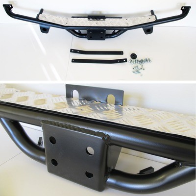 NAS Rear Step for Land Rover Defender 90/110 (UK Tow Bar/USA Tow Ball ...