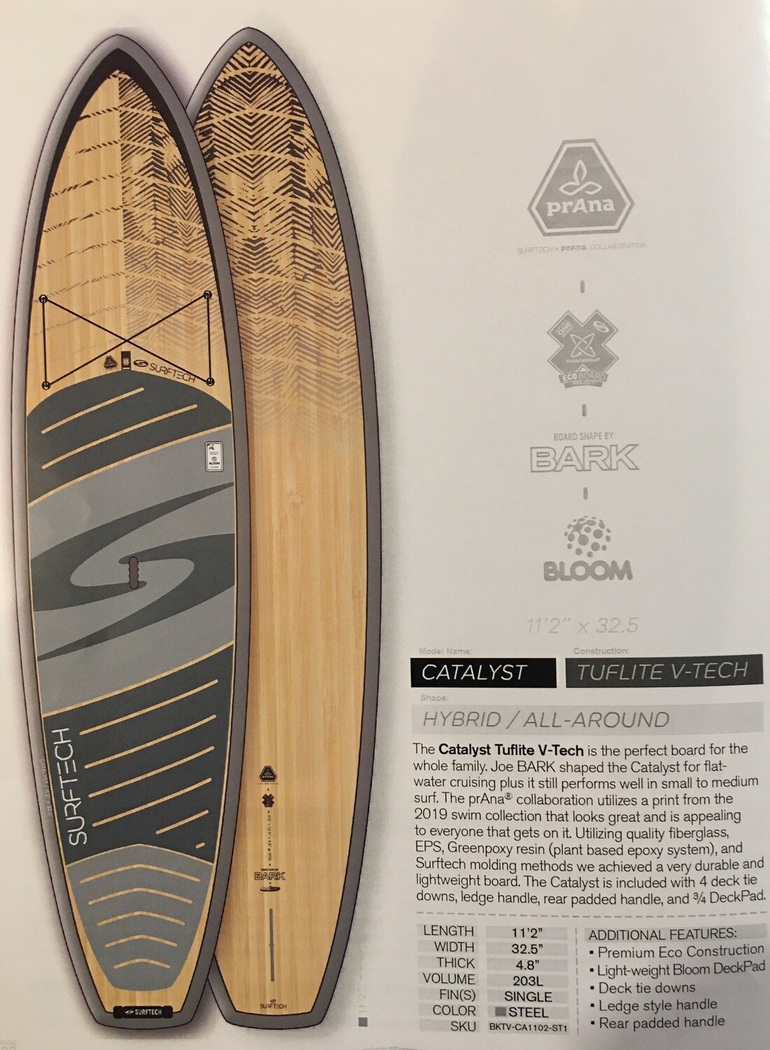 SurfTech Catalyst Tuflite V-Tech 11'2 Bark