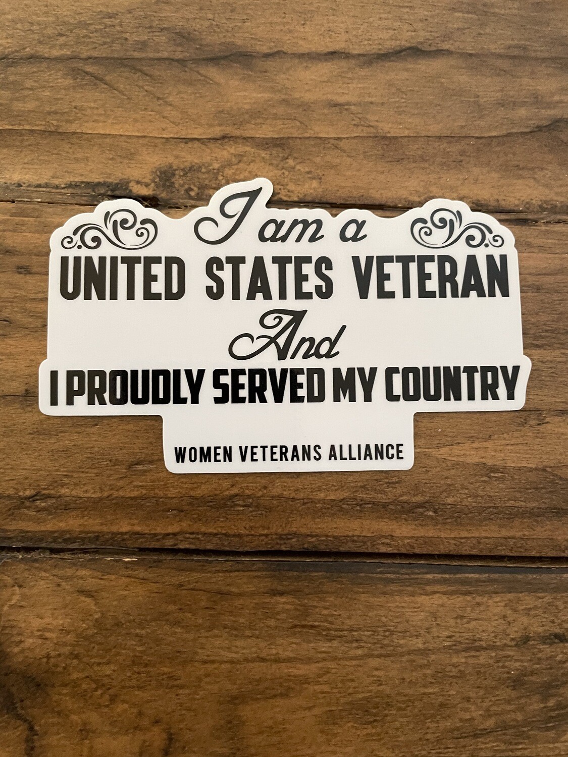 Sticker: I am a United States Veteran & Proudly Served My Country ...