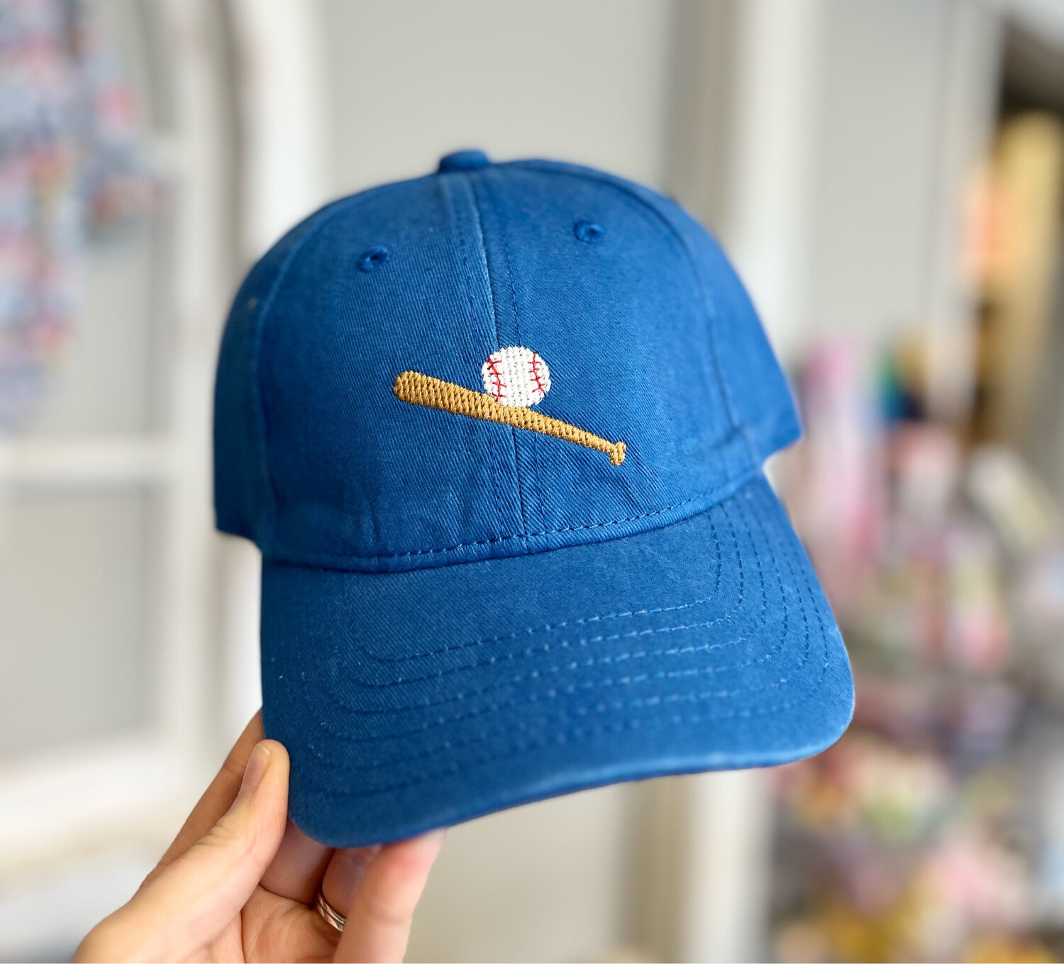 Baseball Hat In Cobalt Blue