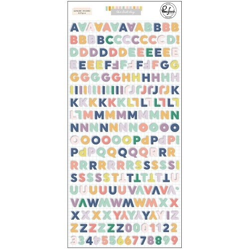 PinkFresh Studio - Mini Puffy Alphabet Stickers - The Best Days ...