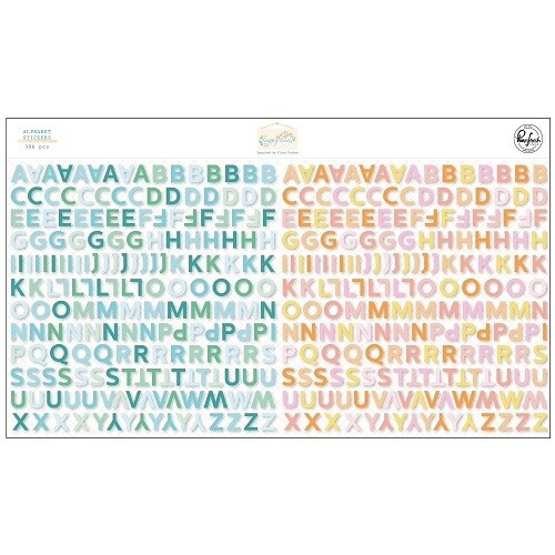 PinkFresh Studio - Mini Puffy Alphabet Stickers - Happy Heart - 137922 ...