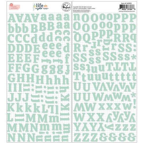 PinkFresh Studio - Puffy Alphabet Stickers - Life Right Now - 142622 ...