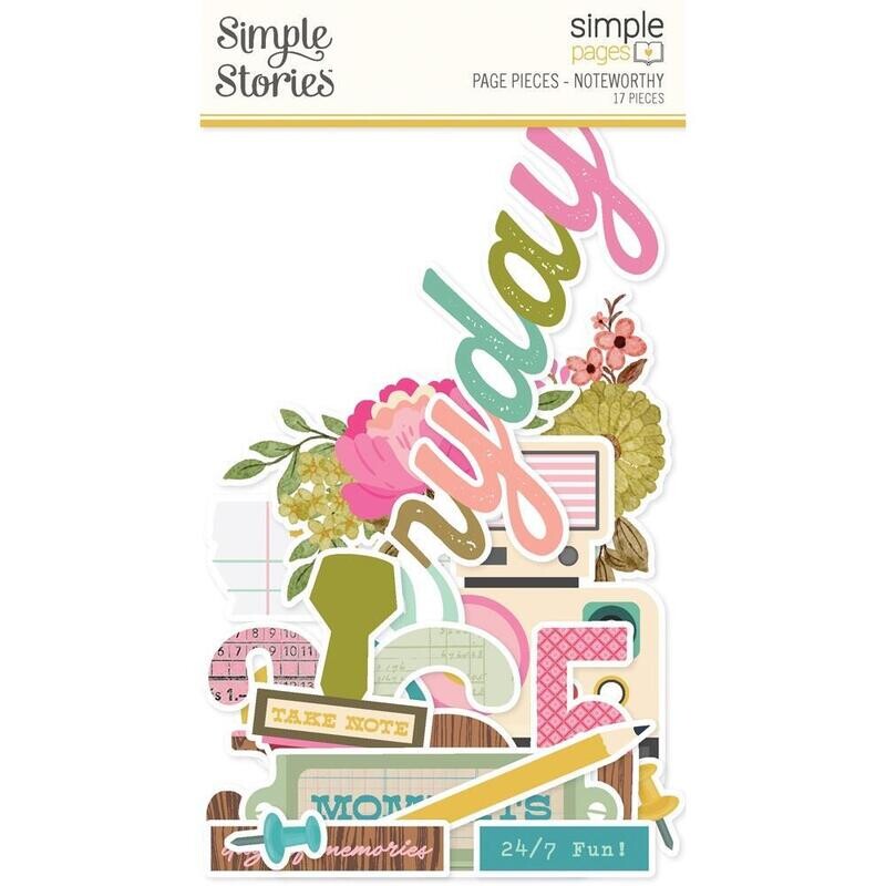 Simple Stories - Noteworthy Collection - Page Pieces - NTW21330 - 17 pcs