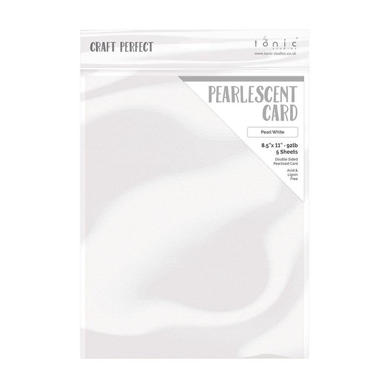 Tonic Studios - Craft Perfect - Pearlescent Cardstock - Pearl White - 8 ...
