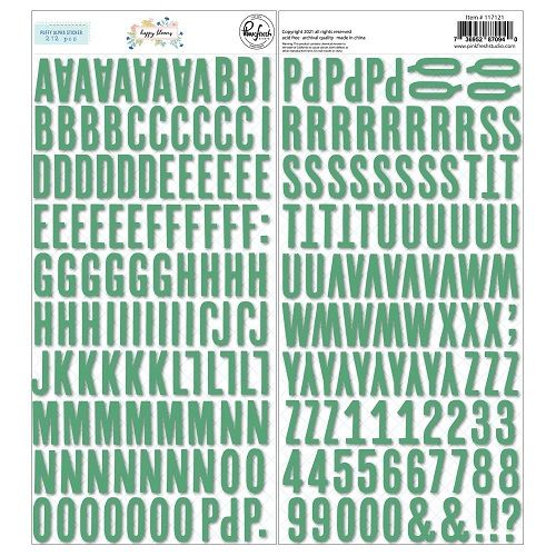 PinkFresh Studio - Happy Blooms Collection - Puffy Alphabet Stickers ...
