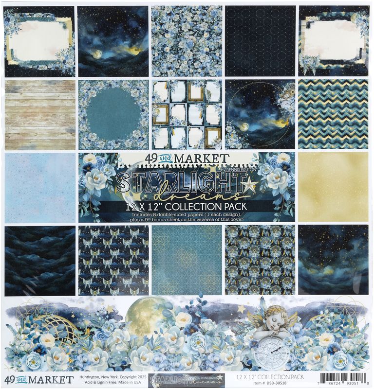 49 & Market - Starlight Dream Collection - 12 x 12 Paper Pack - DSD30518 - 10 Sheets