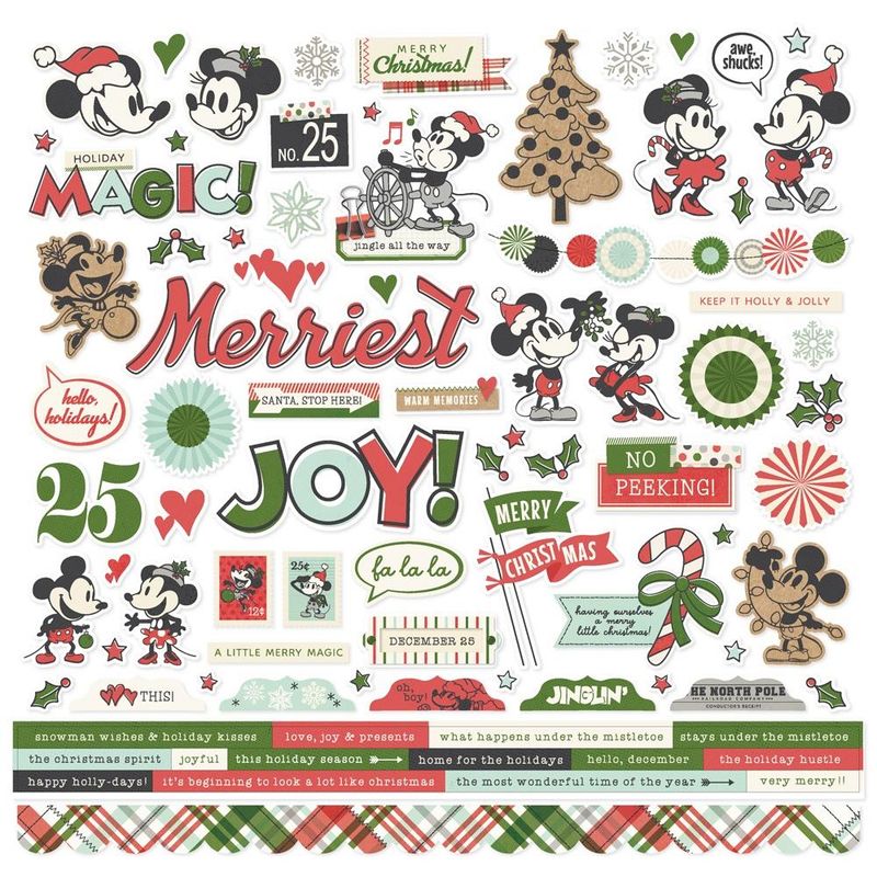 Simple Stories - Say Cheese Classic Mouse Collection - Christmas - 12 ...
