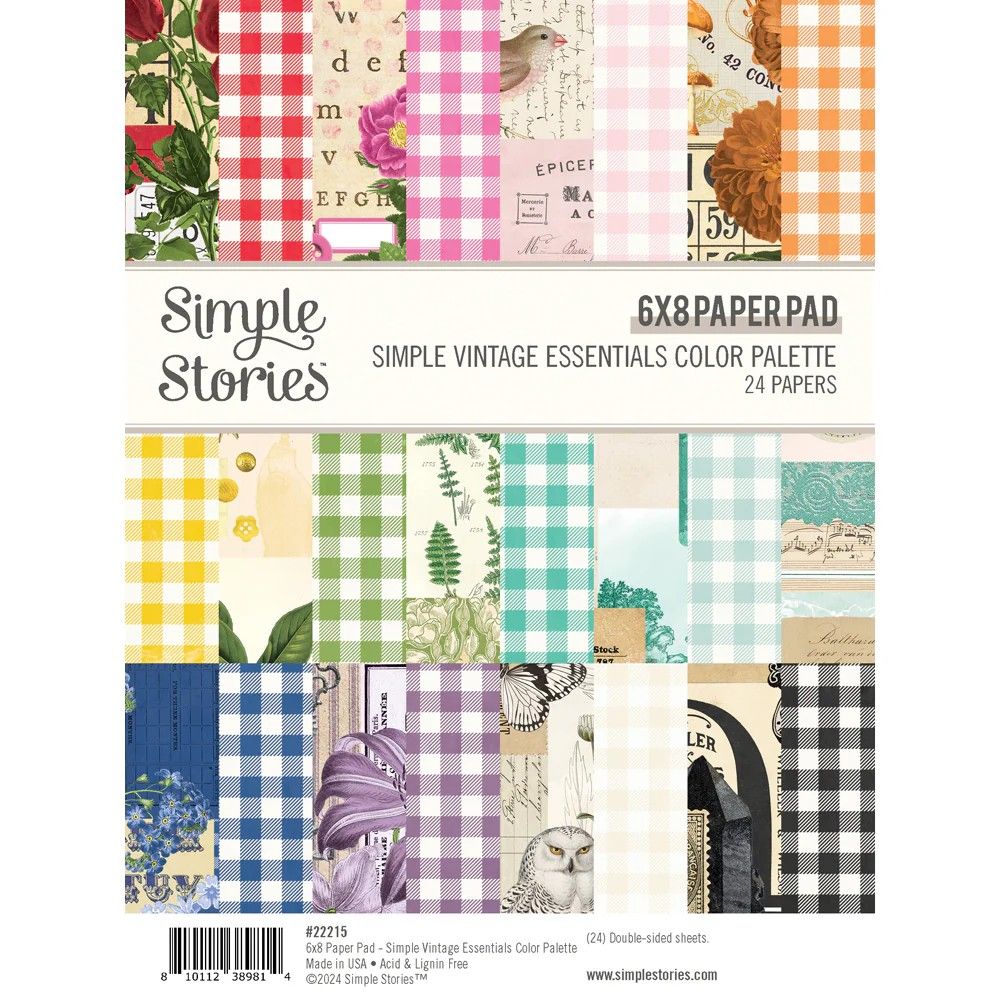 Simple Stories - Simple Vintage Color Palette Collection - 6 x 8 Paper Pack - 22215 - 24 sheets