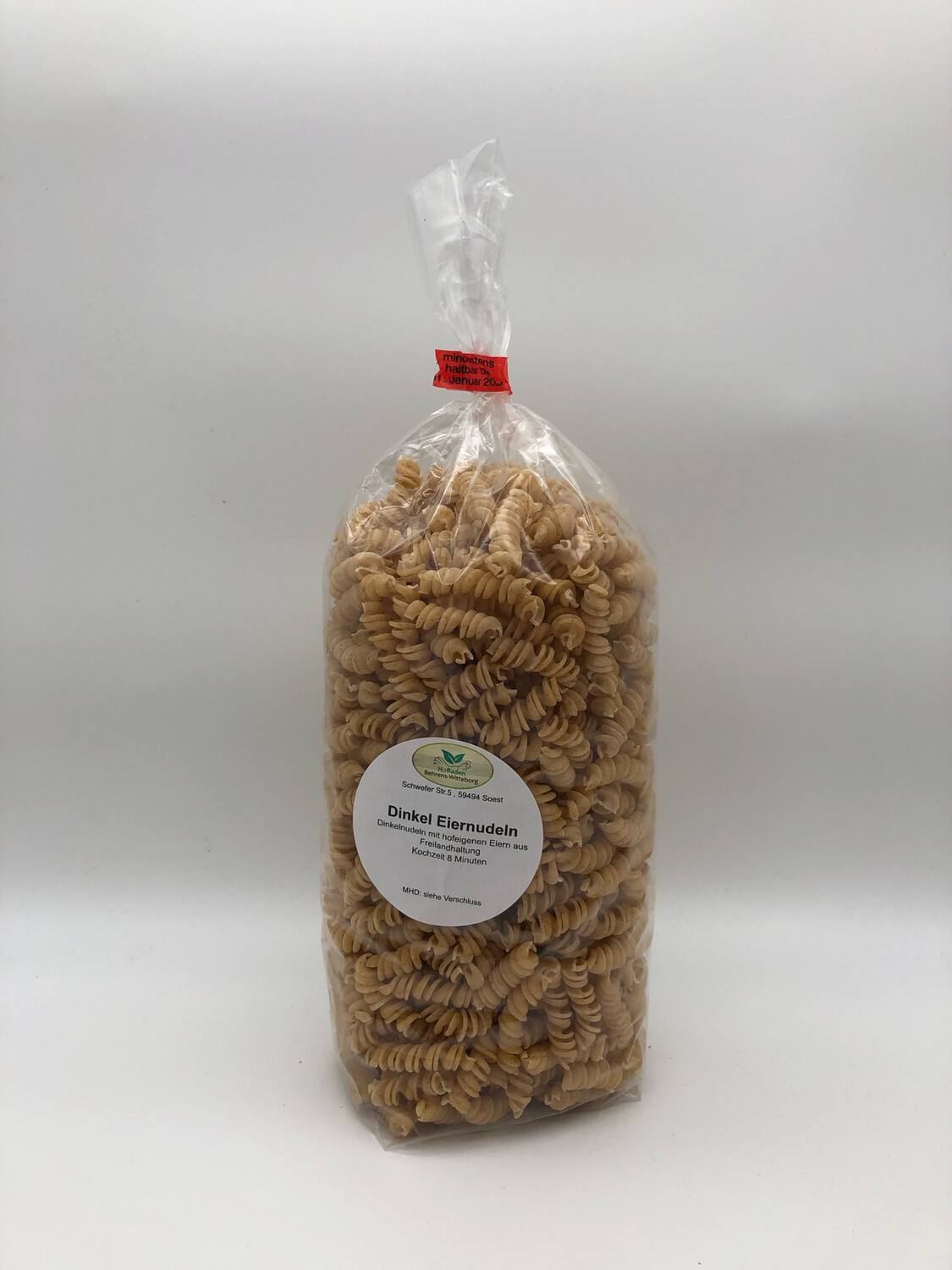 Eiernudeln Spirelli Dinkel