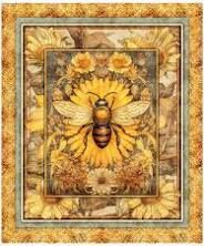 Queen Bee Honey Panel – Store – HollyDee Quilts