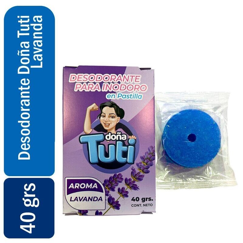 Desodorante para Inodoro Doña Tuti Lavanda 40 Grs
