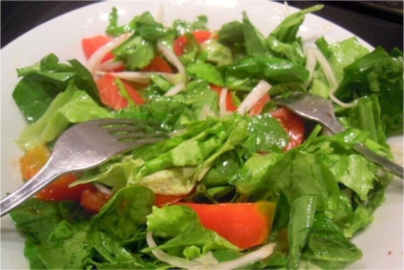 ENSALADA MIXTA DE LECHUGA Y ESPINACA