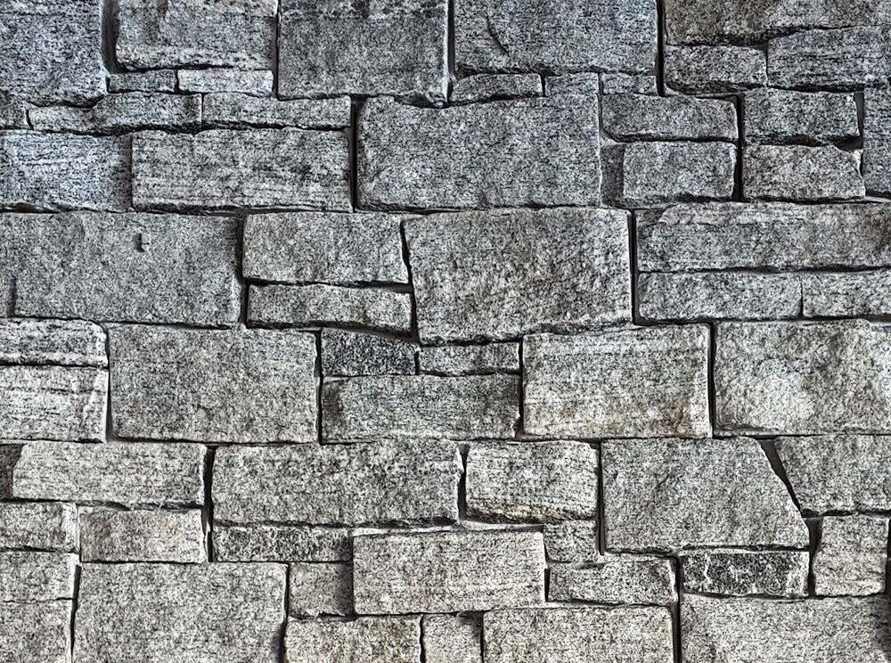 Grey Granit Stone Cladding Panel System | Real Brick Cladding