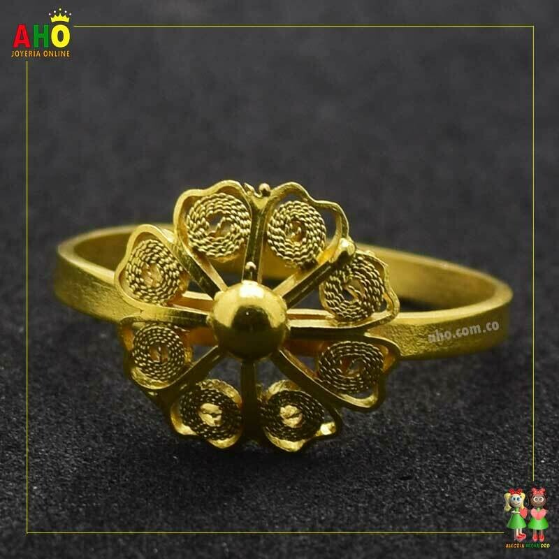 Venta > anillos en filigrana de oro > en stock