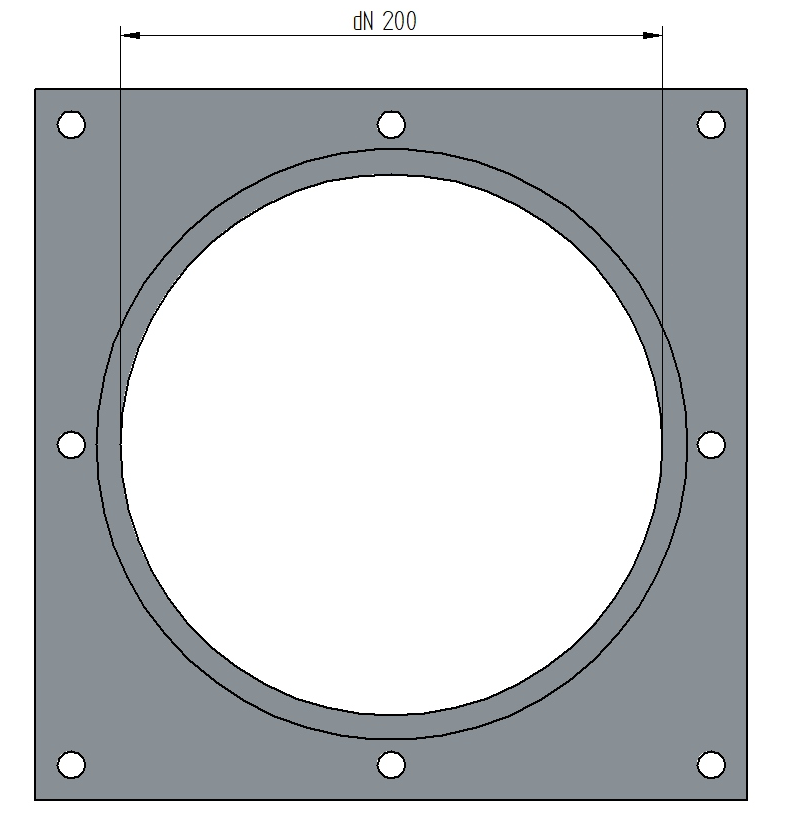 Übergang rund auf eckig