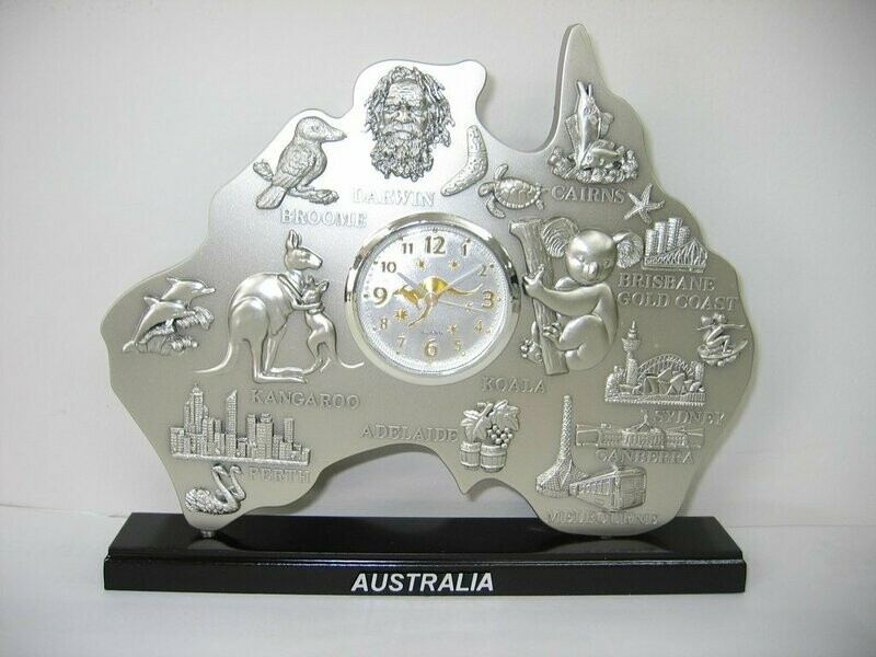Australia Map Clock