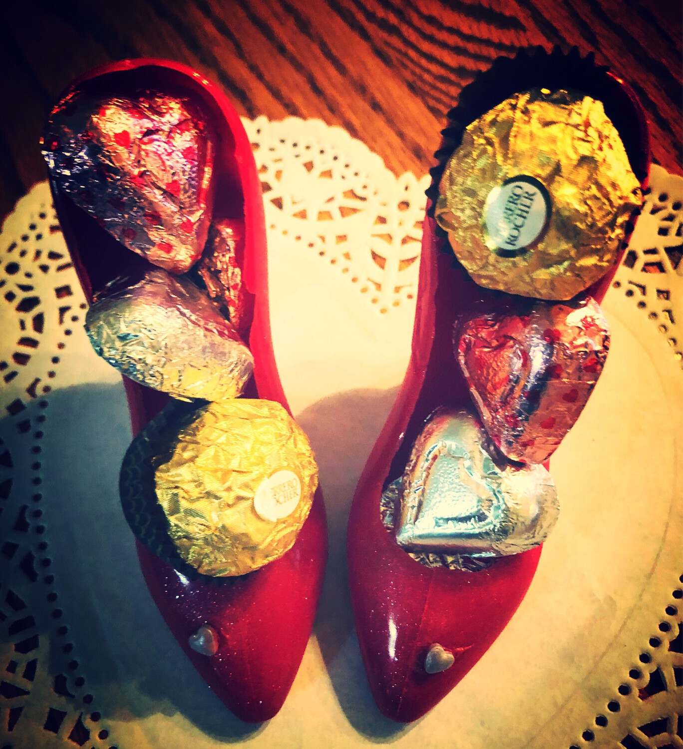 Chocolate High Heels With Asst Candy