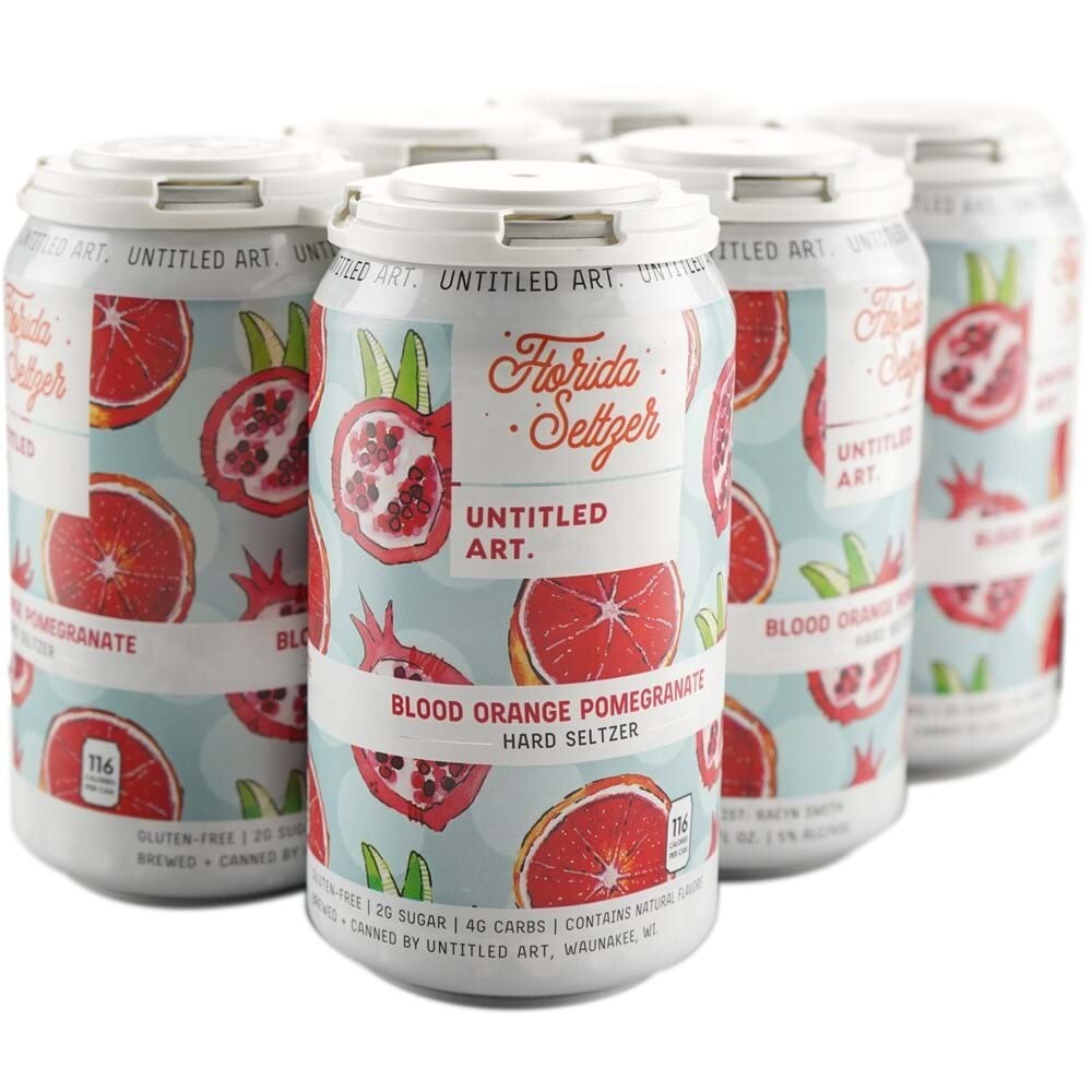 Untitled Art Florida Seltzer Blood Orange Pomegranate Hard Seltzer
