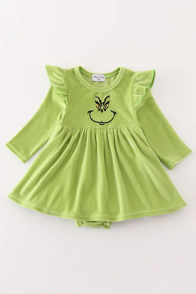 Green Velvet Grinch Bubble